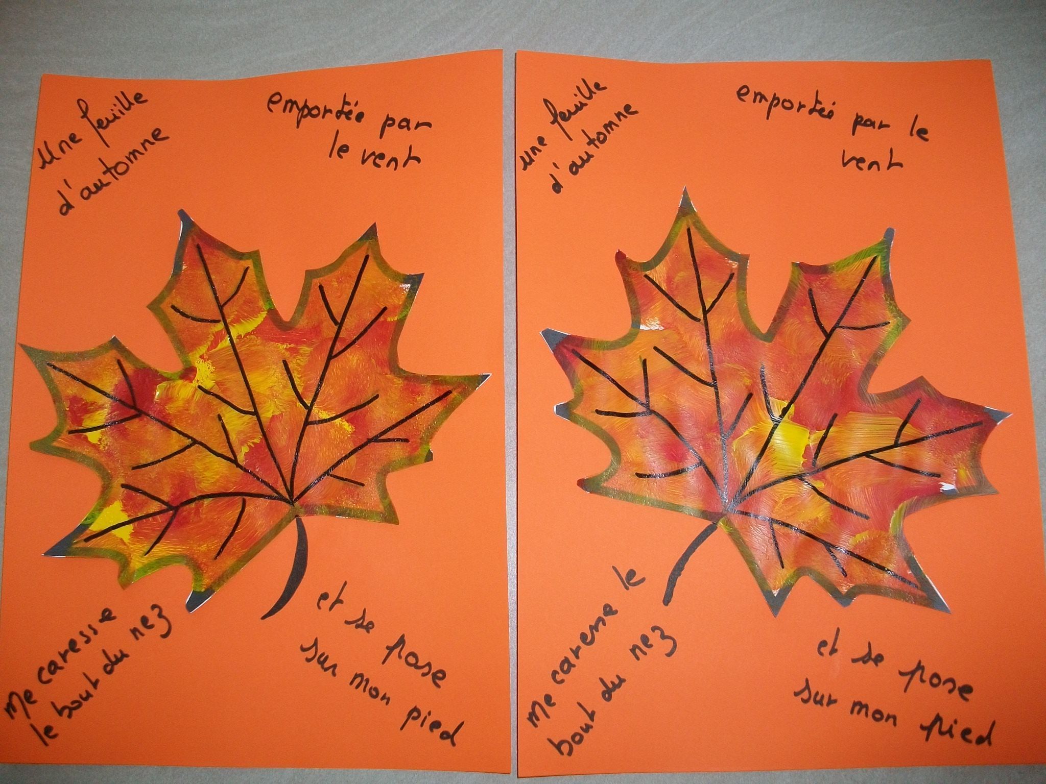 La feuille d' automne